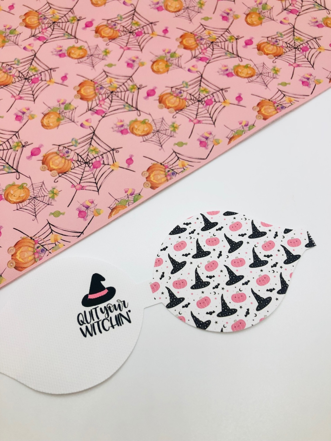 quit your witchin witchin hat pumpkin HALLOWEEN PRE CUT BOW LOOP