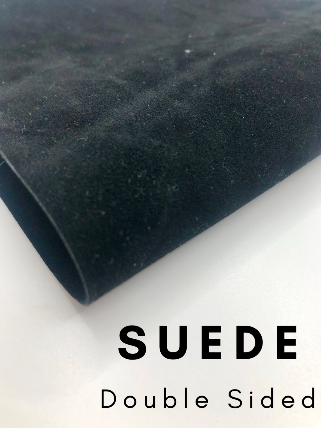 black suede fabric sheet
