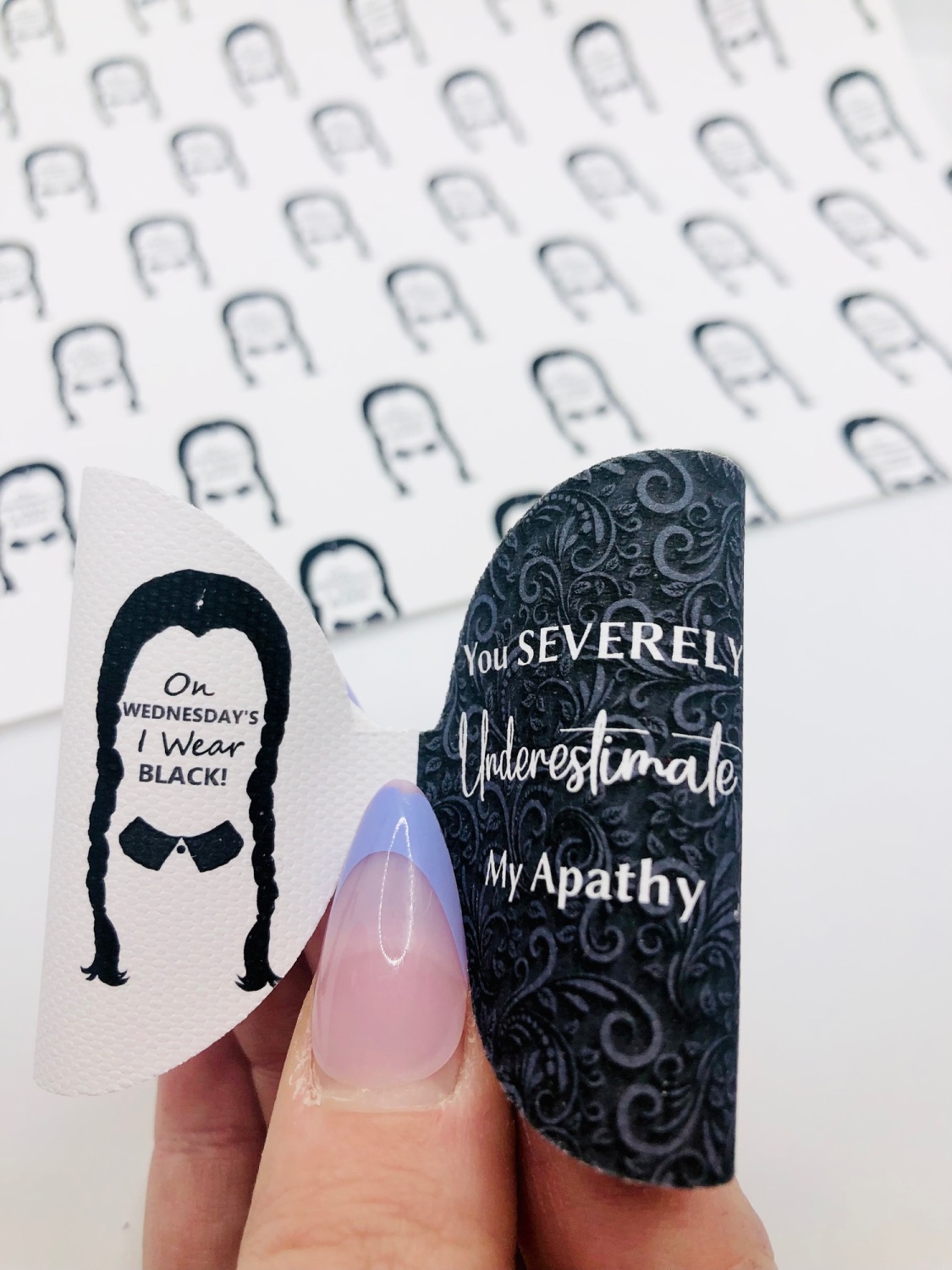 on wednesday wednesdays i wear black adams addams family PRE CUT BOW LOOP