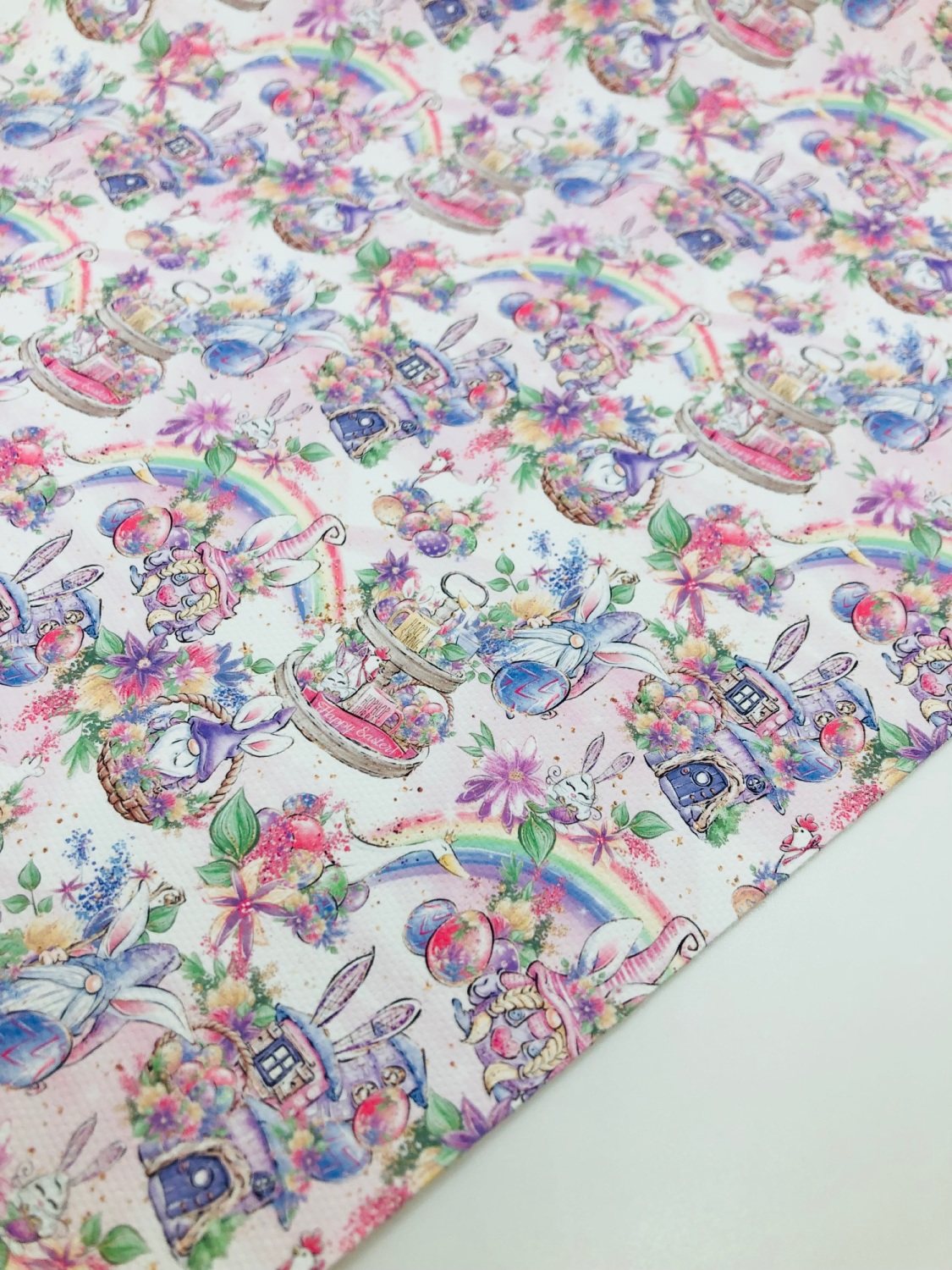 Gnome-ilicuous gnome Easter egg floral flower spring printed canvas ...