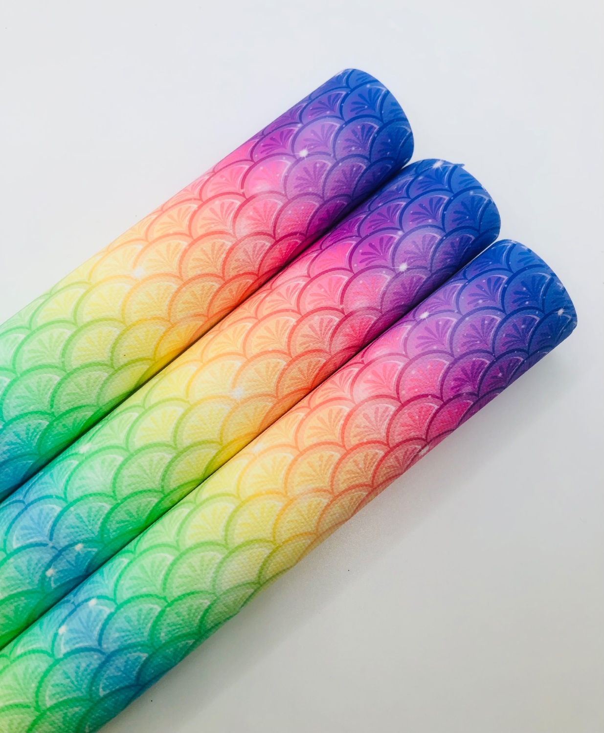 rainbow mermaid scale fish tail scales canvas sheet fabric