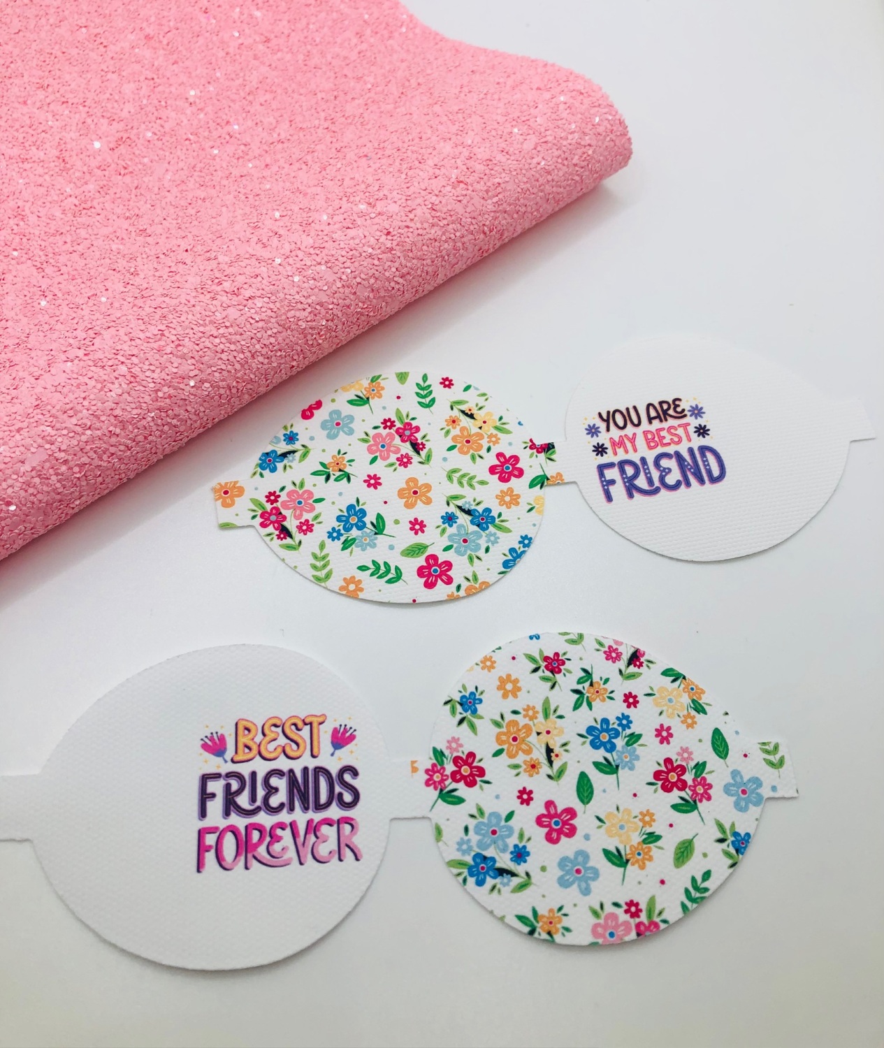 Best friends best friend bff personalised canvas bow loops