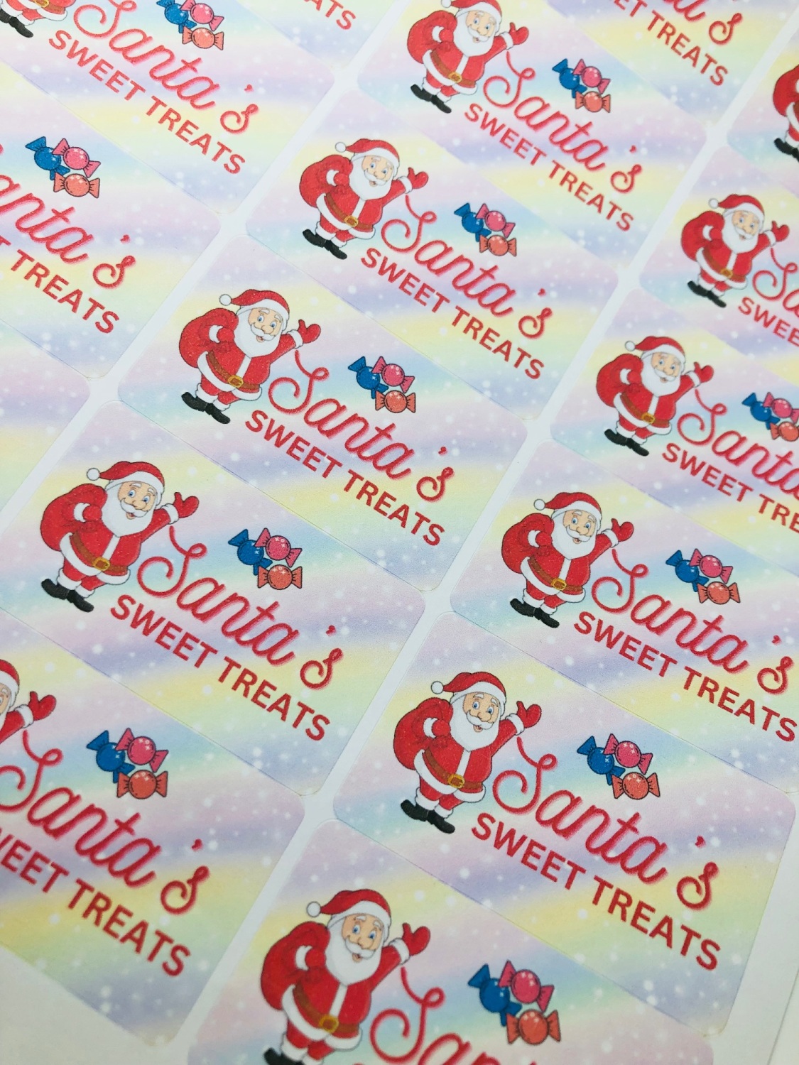 sticker christmas order cheer stickers tis the season santa sweet ...