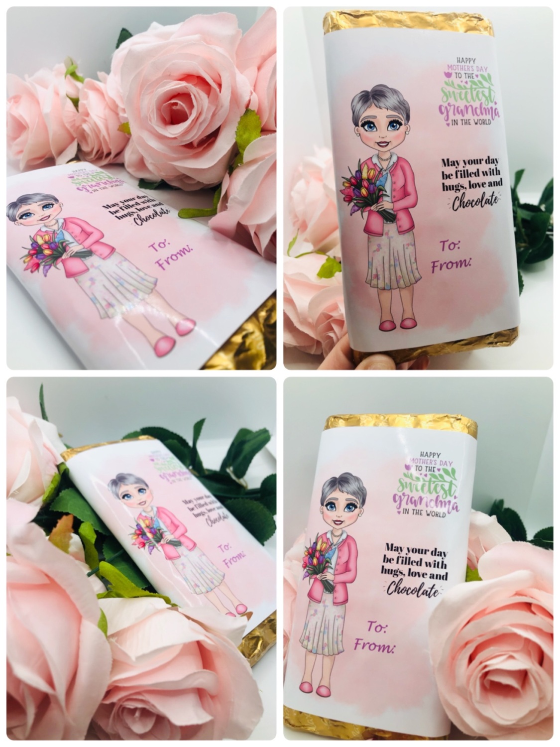 Personalised Mother’s Day chocolate bar galaxy personalised wrapper