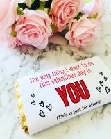 Personalised happy Valentine’s Day chocolate bar galaxy personalised ...