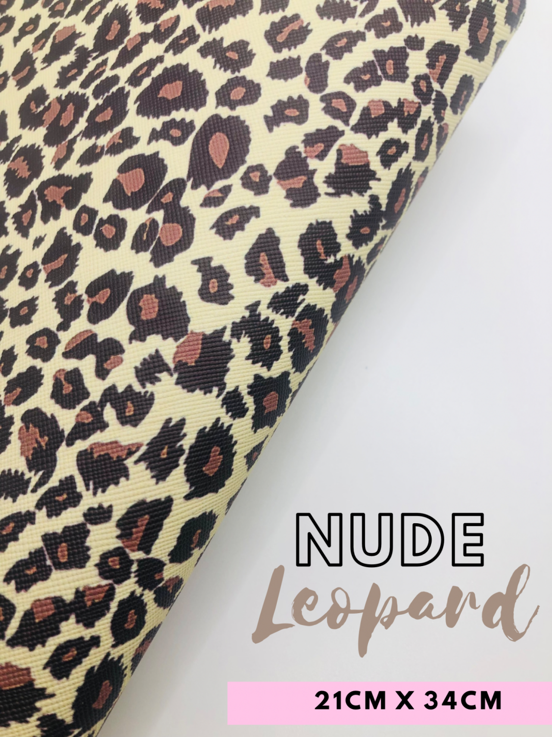 leopard printed leatherette a4