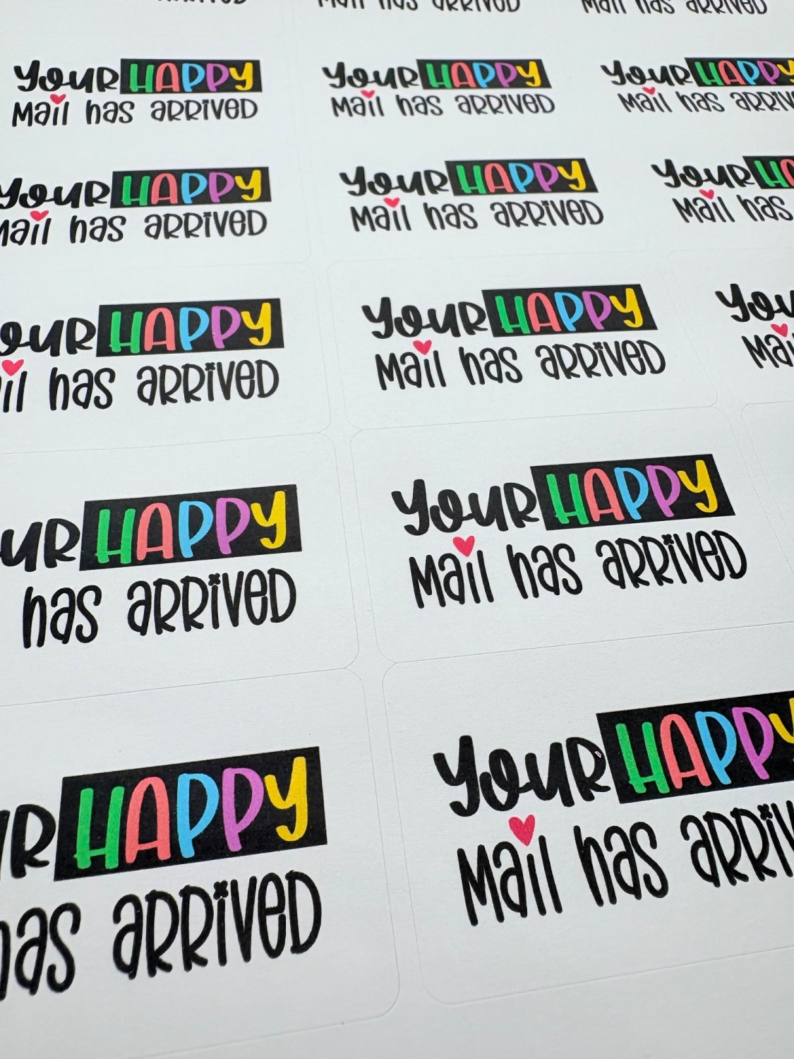 YOUR HAPPY MAIL HAS ARRIVED STICKER STICKERS