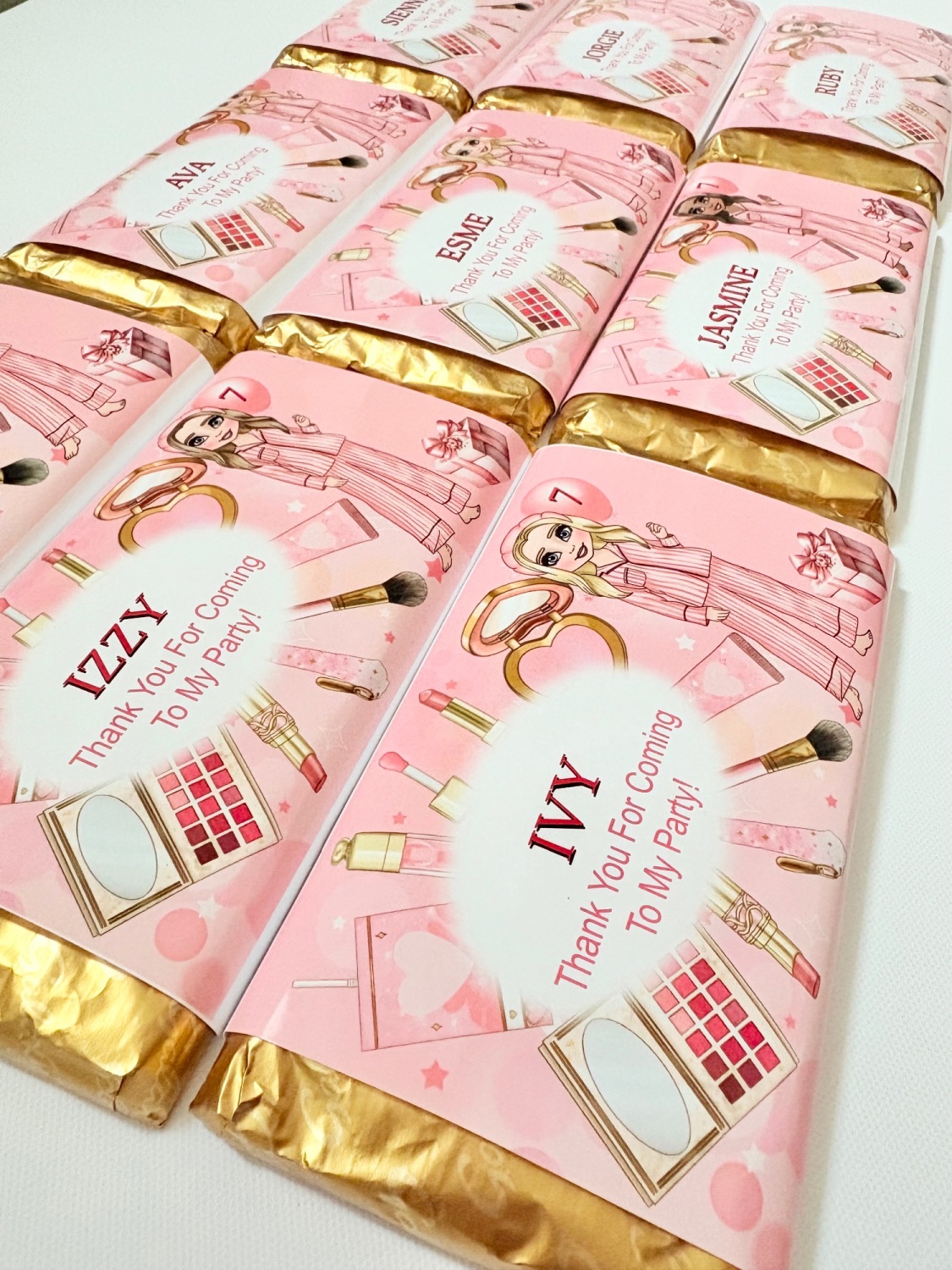 Makeup inspired galaxy chocolate bar Wrapper