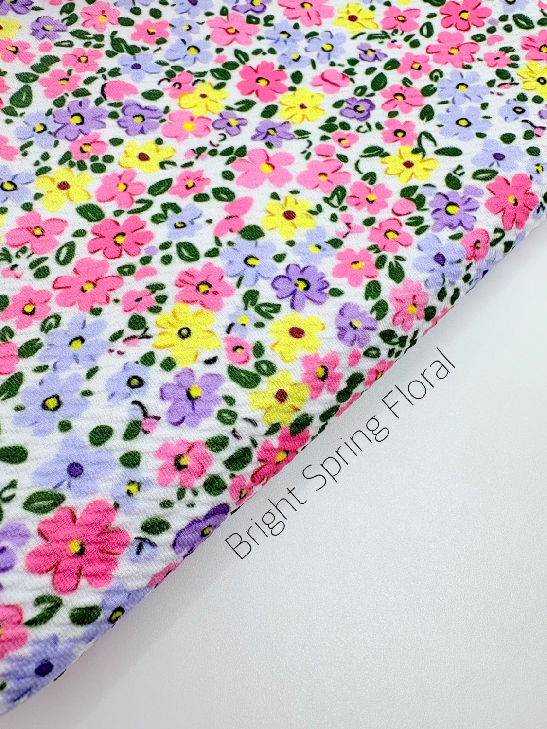 Bright Spring floral Patterned Bullet Fabric