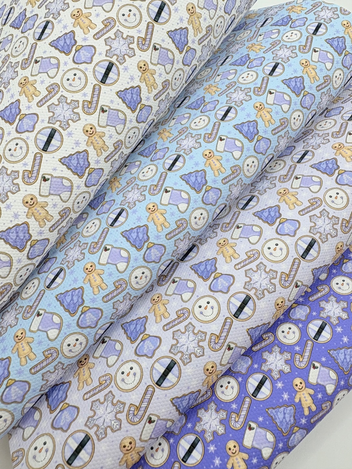 1356 - Gingerbread cookies patterns printed canvas sheet cookie