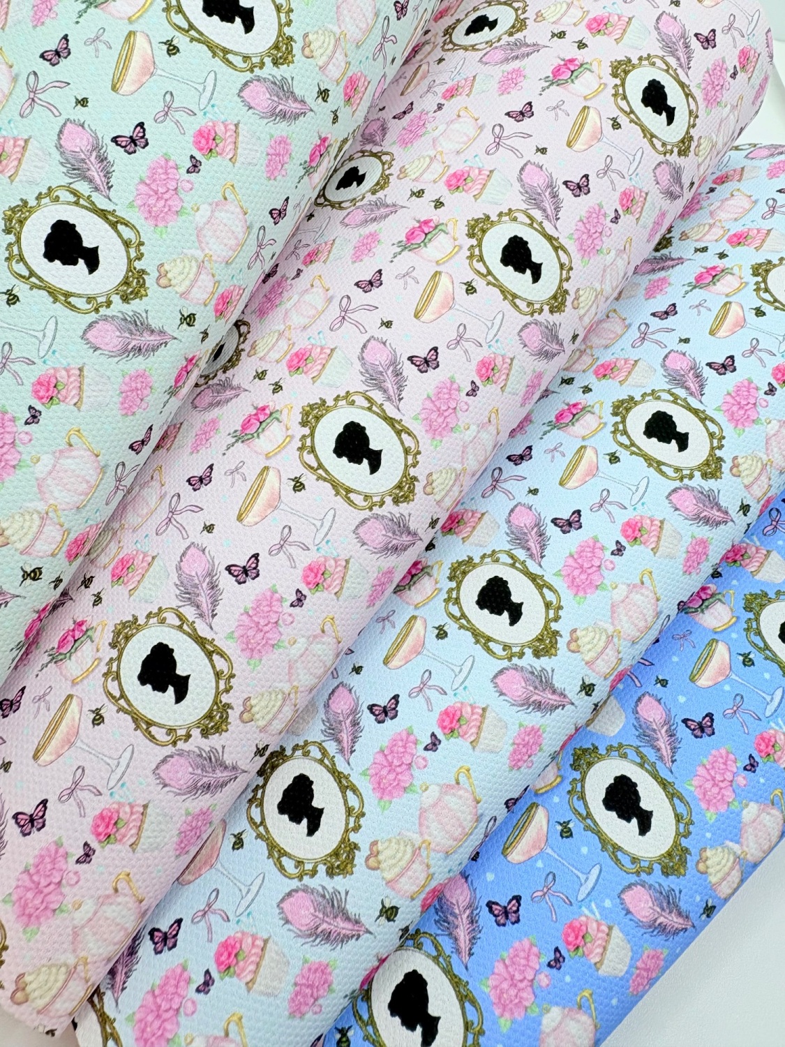 1800 - Bridge ton collage printed canvas fabric sheet