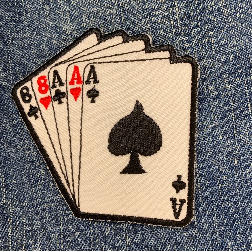 Playing Cards Embroidered Fabric Patch #0114