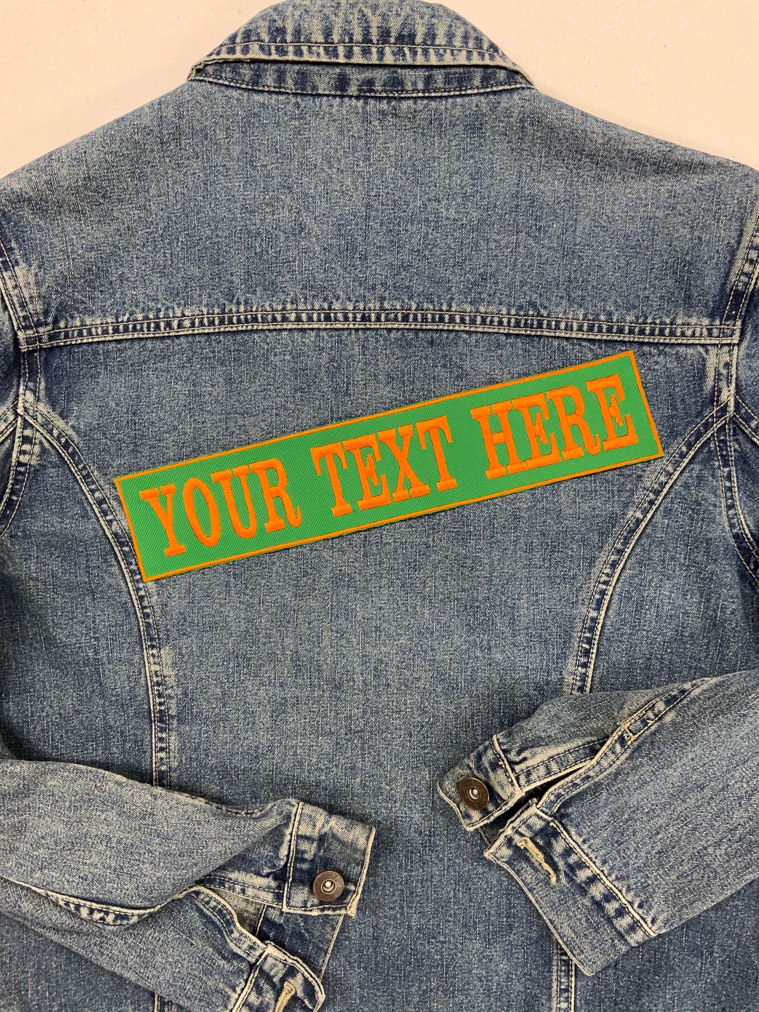 Large 29cm (11.5") Straight 1 Line Rectangle Personalised Text ...