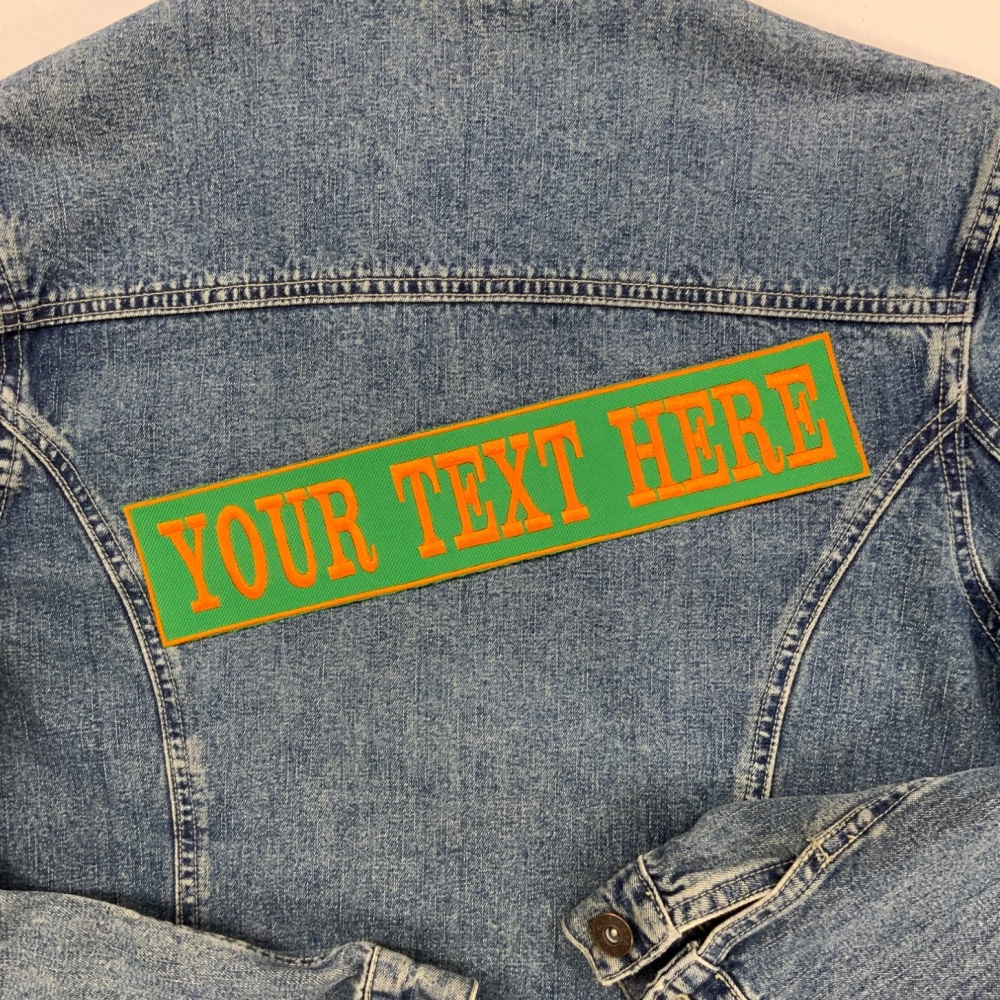 Large 29cm (11.5") Straight 1 Line Rectangle Personalised Text ...