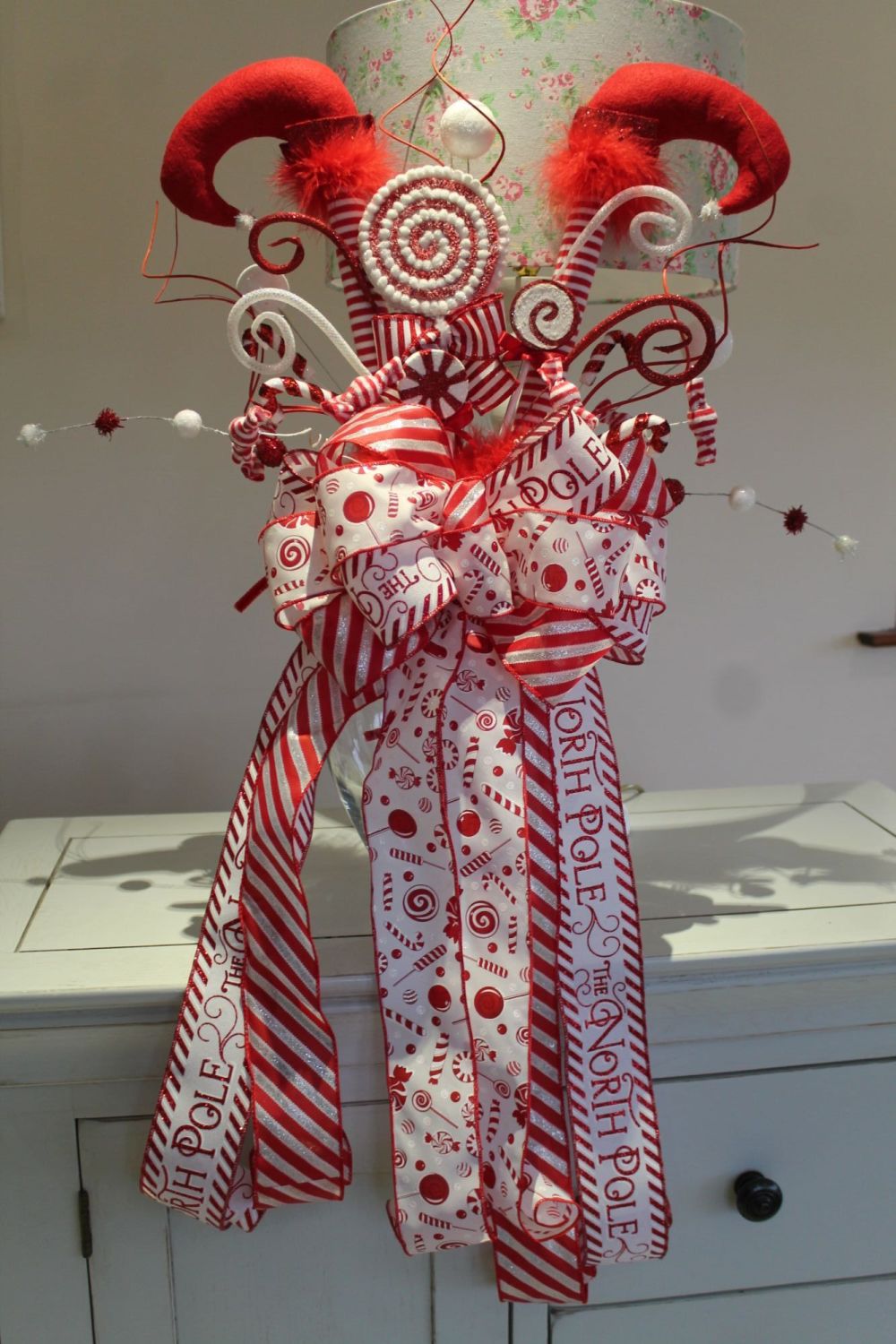 Candy Elf Legs Tree Topper