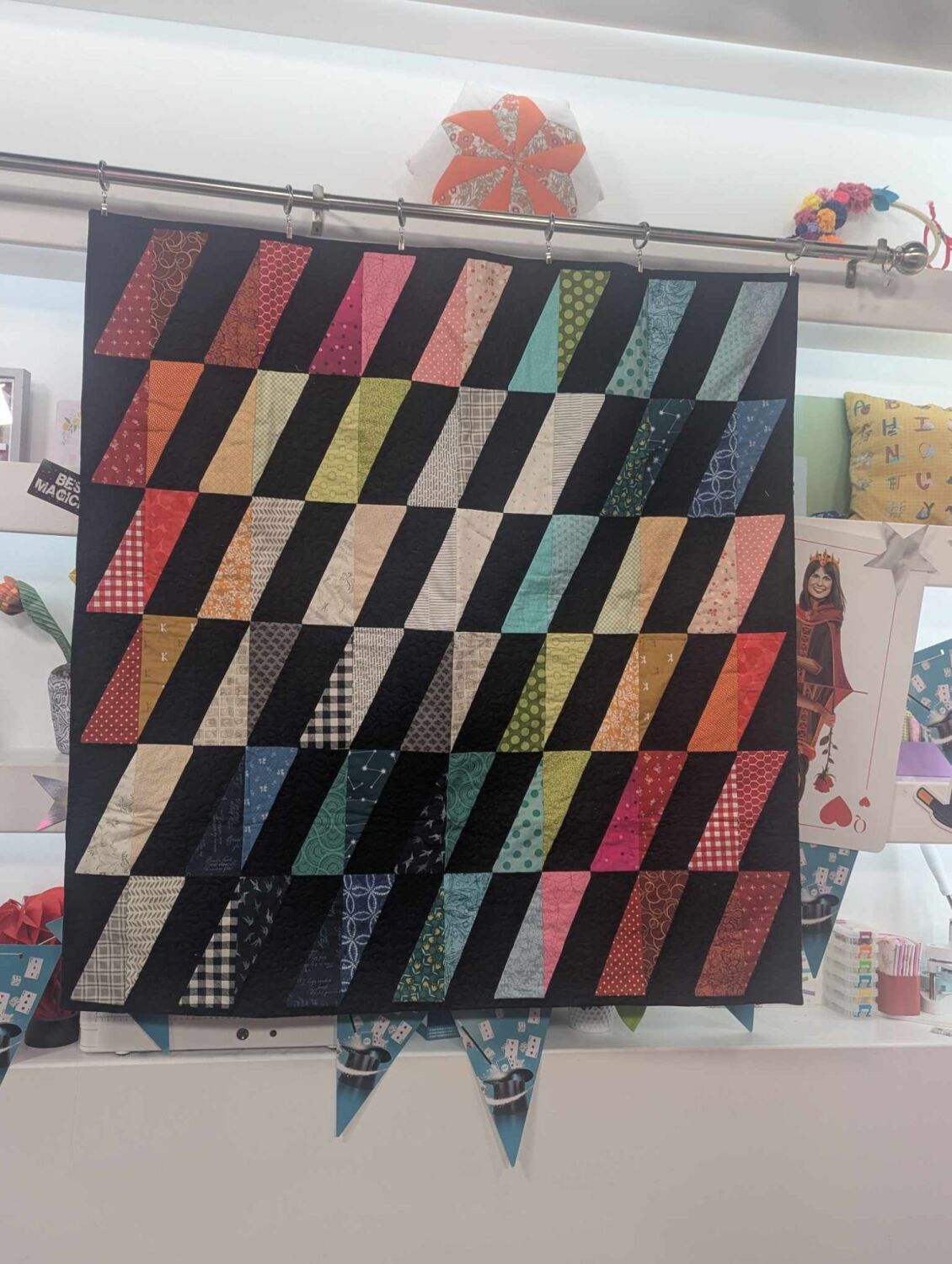 The HRT Brain Fog ( half rectangle triangle) Quilt Pattern - Paper copy