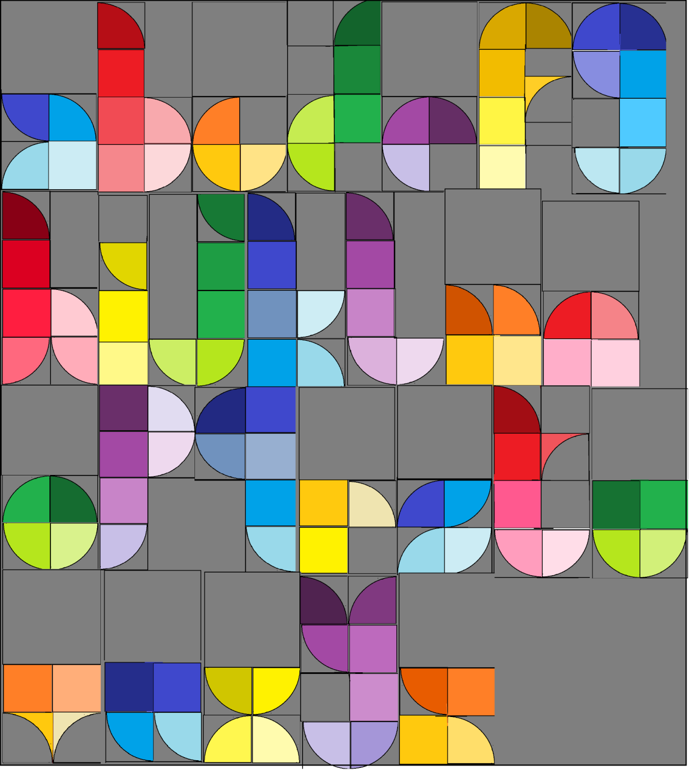 Curvy Alphabet Pattern - digital download