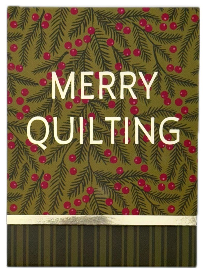 Berry & Pine Magnetic Pocket Notebook - Merry Quilting