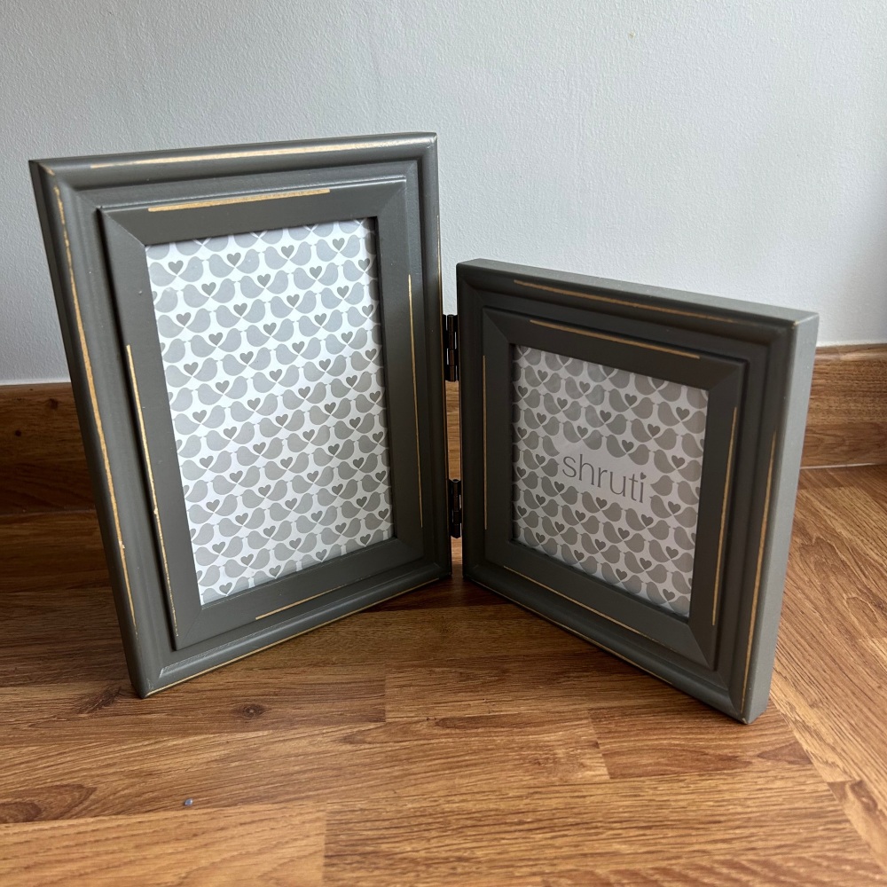 Shruti Double Asymmetric Frame - Dark Grey