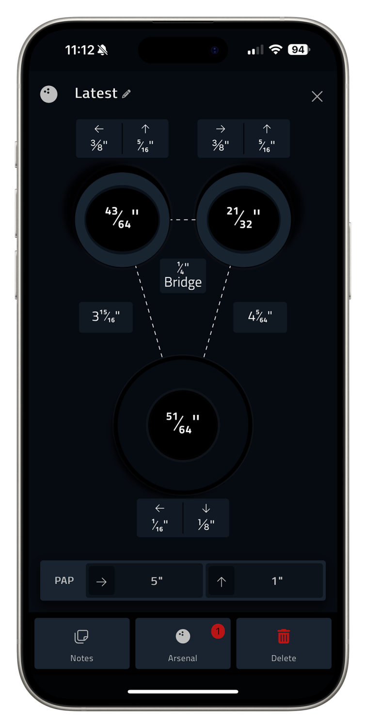 Bowling Tools / Bowling Ball Layouts & Drillings