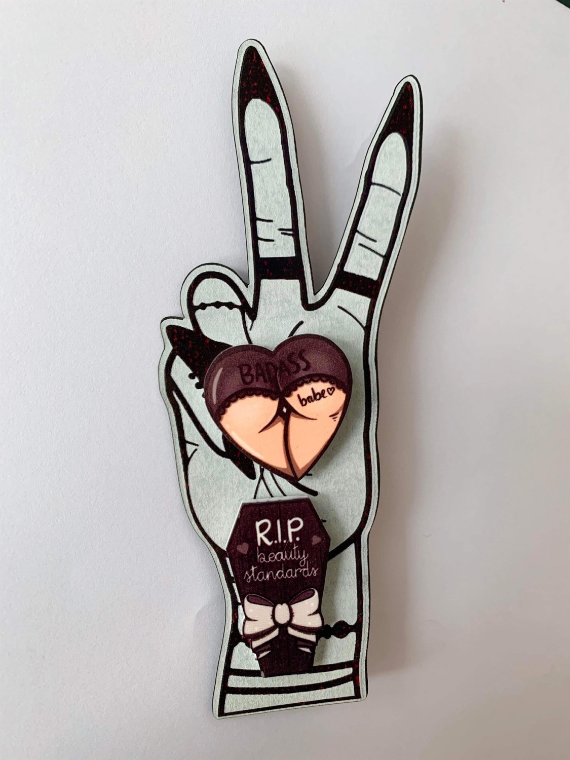 Badass Babe Pin Badge Set