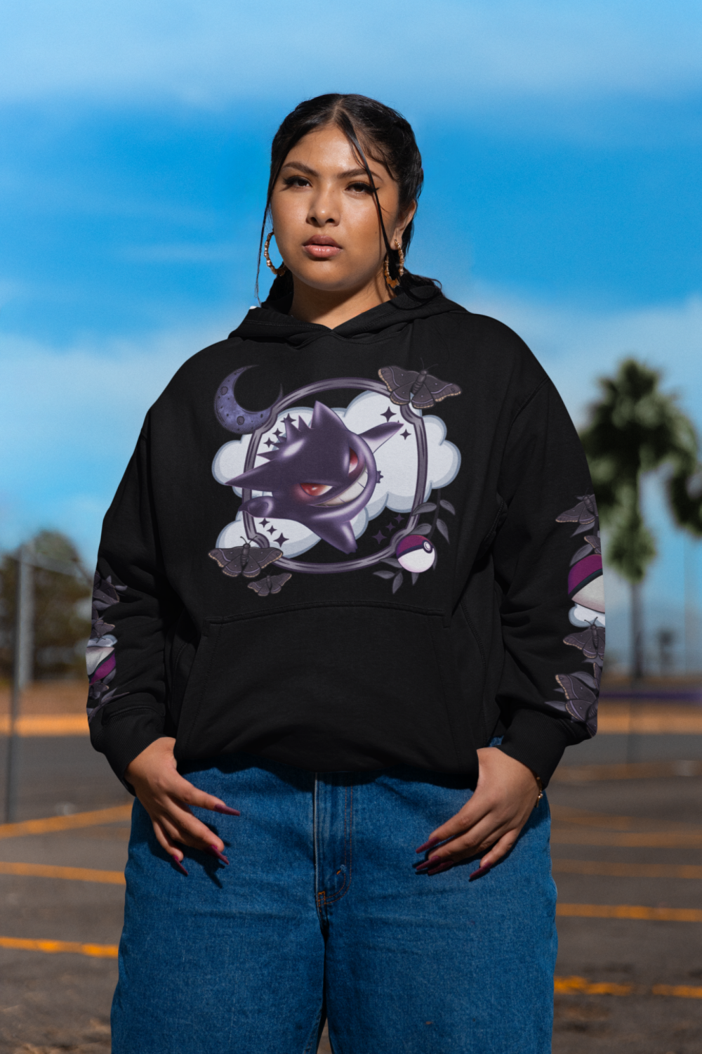 Gengar Black Stock Fit Hoodie