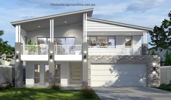 Front Balcony 2 Storey Home Designs | Double Storey Front Balcony Home ...