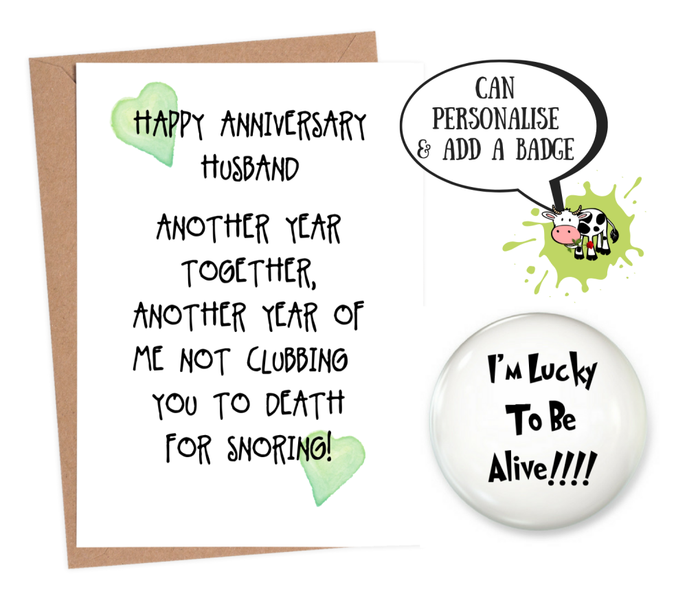 Funny Anniversary Card For Husband Personalised Anniversary Card Funny Anniversary Card For Husband Personalised Anniversary Card