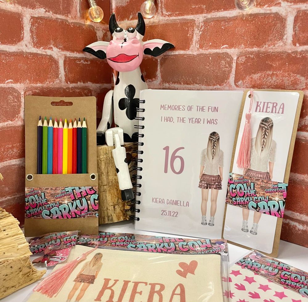 The Sarky Cow | Personalised Notebooks | Funny Cards | Stationery Sets