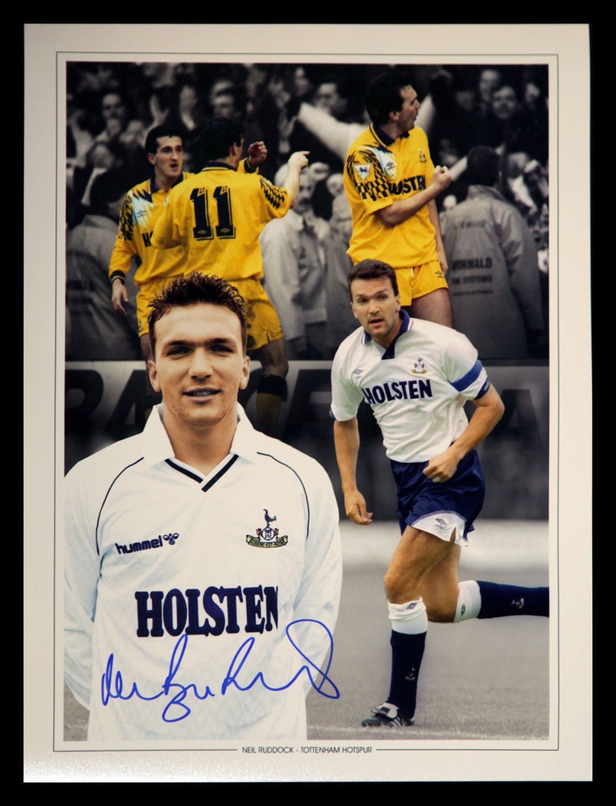 Neil Razor Ruddock Signed 12x16 Tottenham Hotspur Photograph