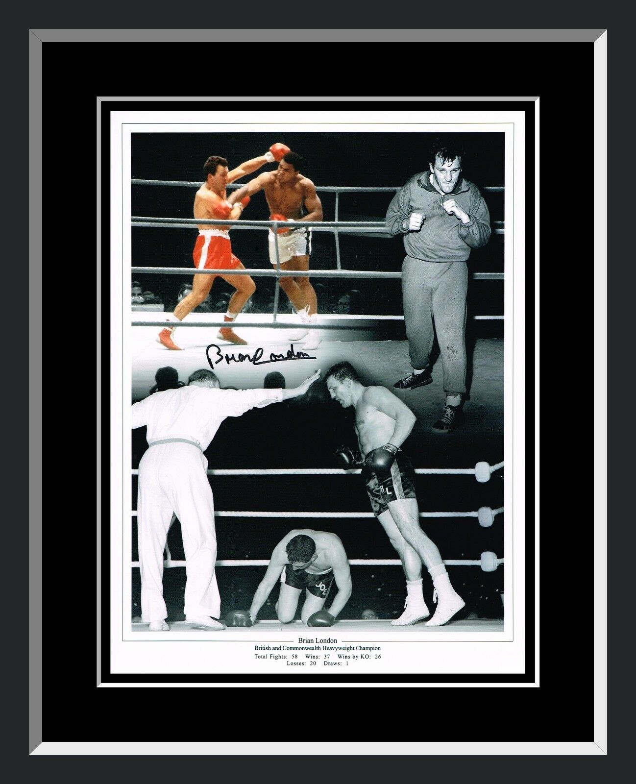 Brian London Boxing Signed And Framed 12x16 Photograph