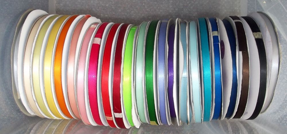 Double Sided Satin Ribbon - Plain Colours - Shop | Sew Wicked