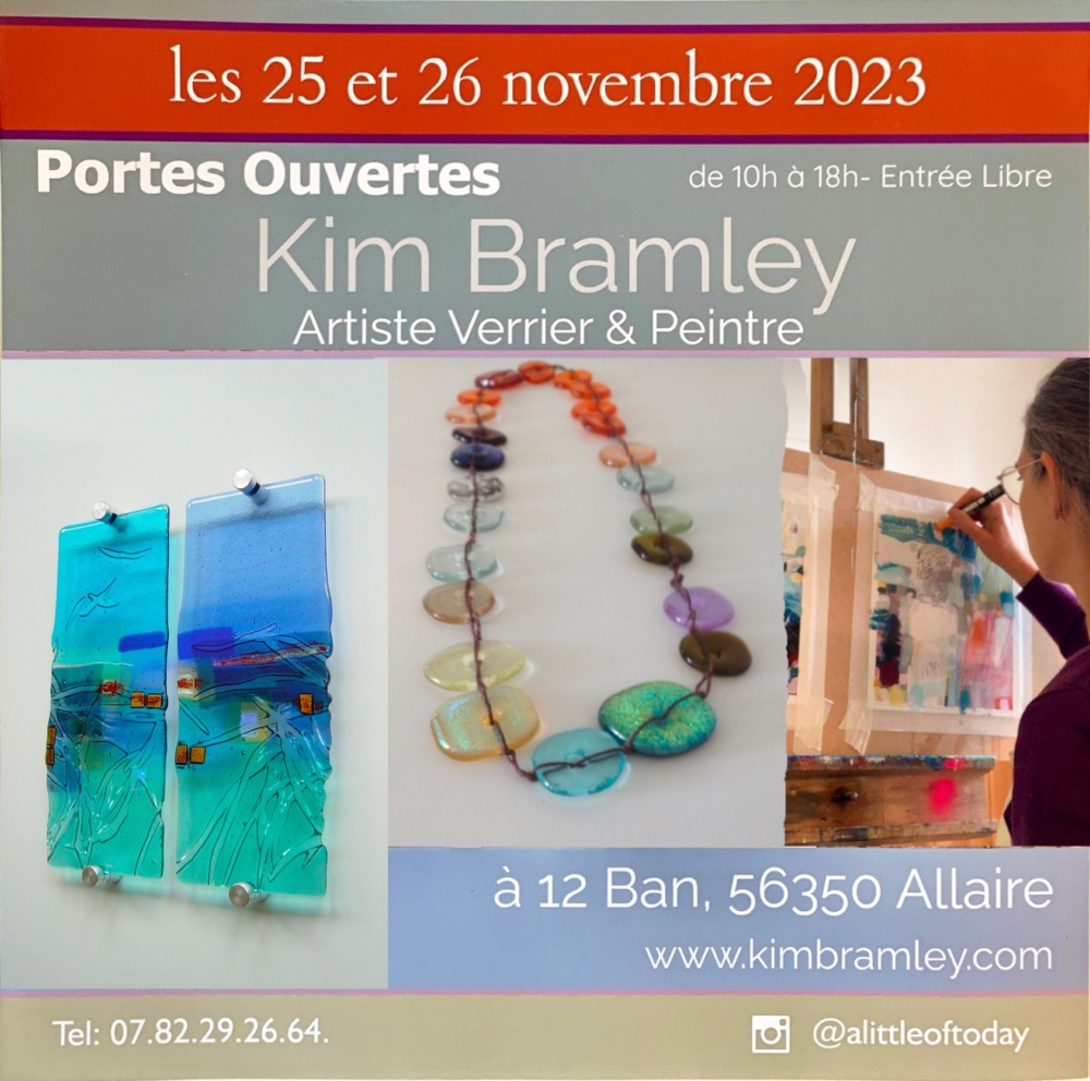 Kim Bramley - Glass Artist - Artiste Verrier - Kiln-formed Glass