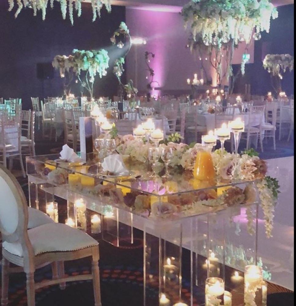 Acrylic Cake Table | Wedding Reception Decorations