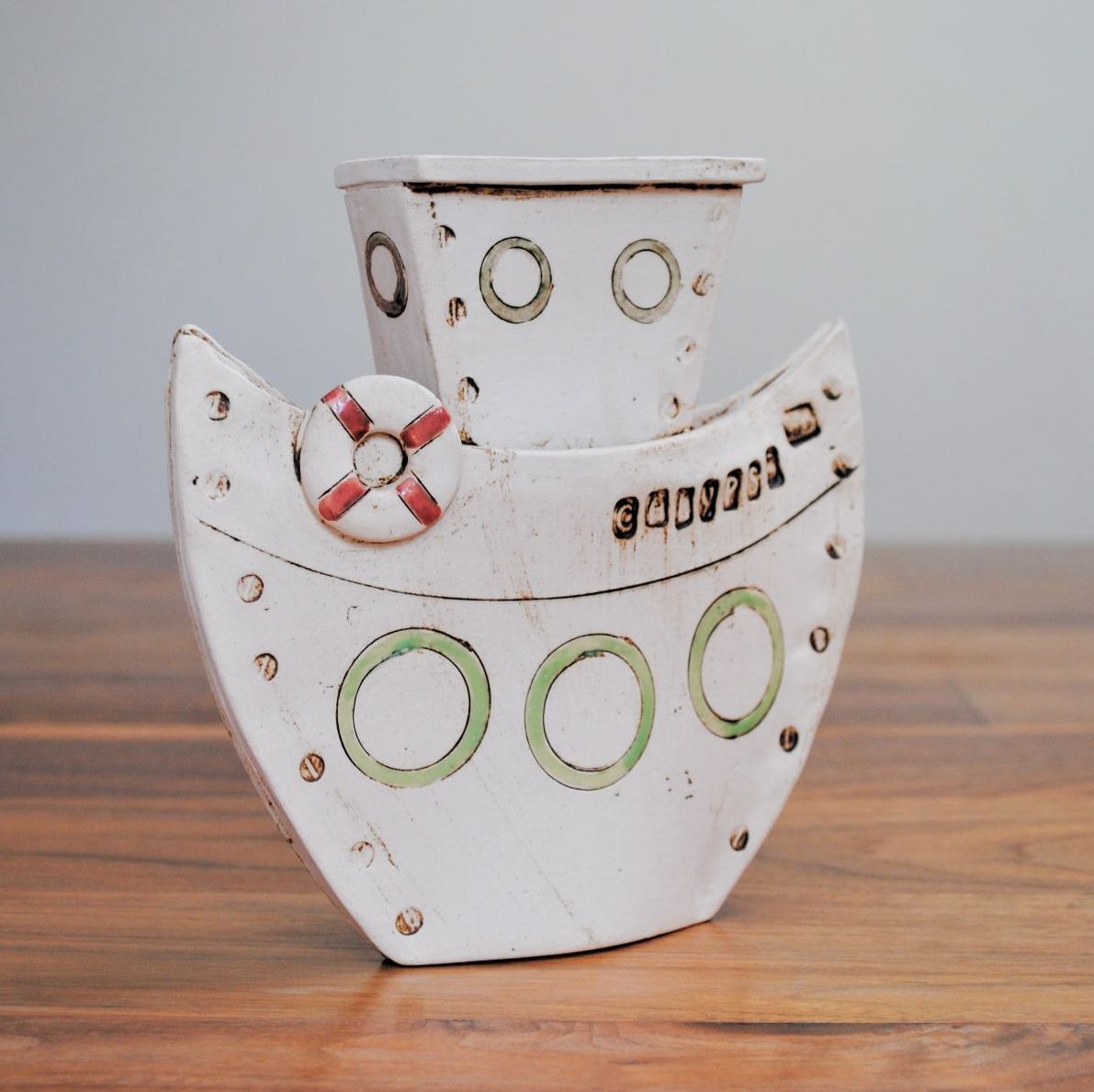 Nautical Decor | Ceramic Boats & Fish| Iveta Goddard Ceramics