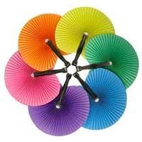Coloured Hawaiian Style Paper Fans by FANtastica
