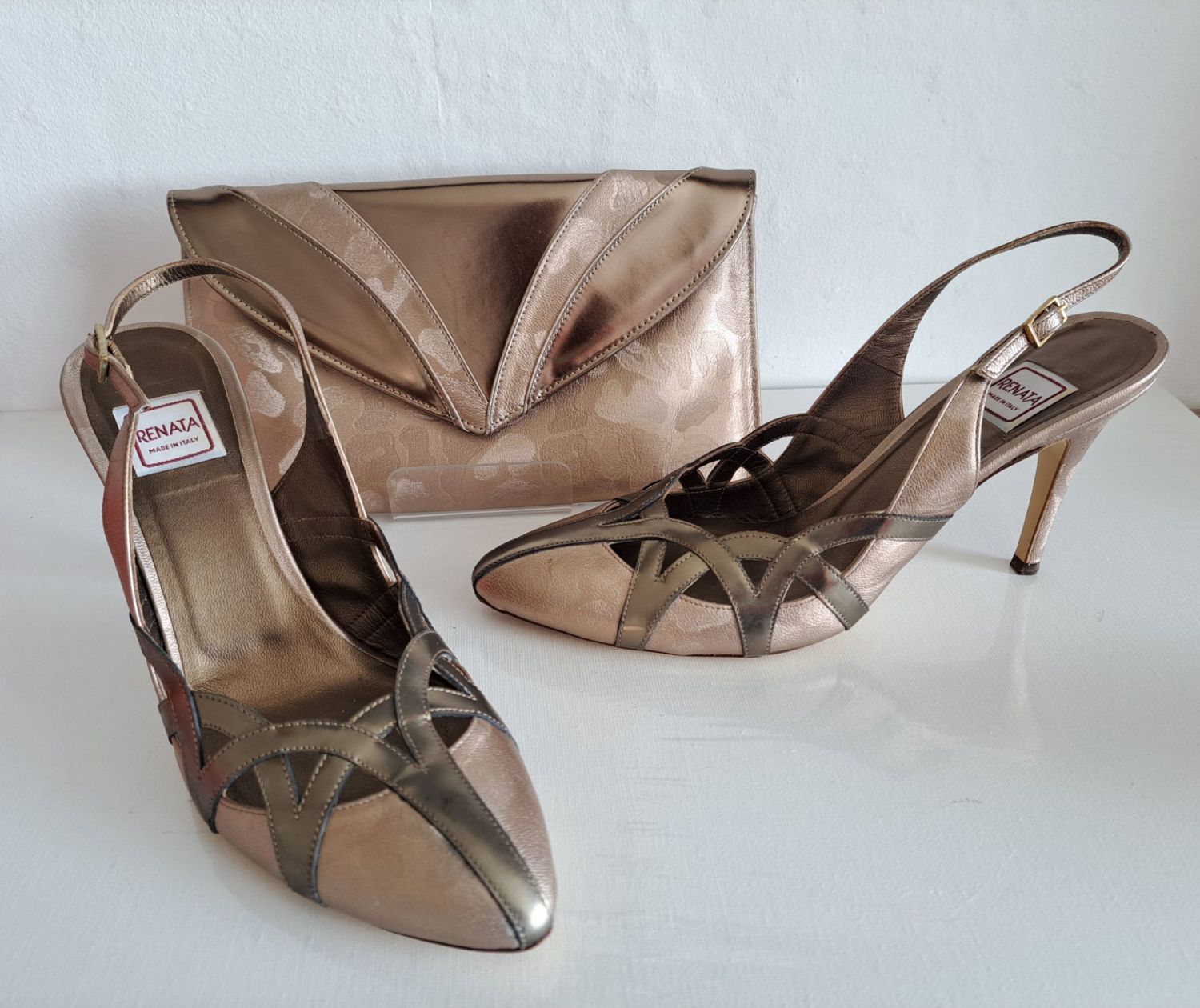 Renata shoes with matching bag for mother bride and special occasions