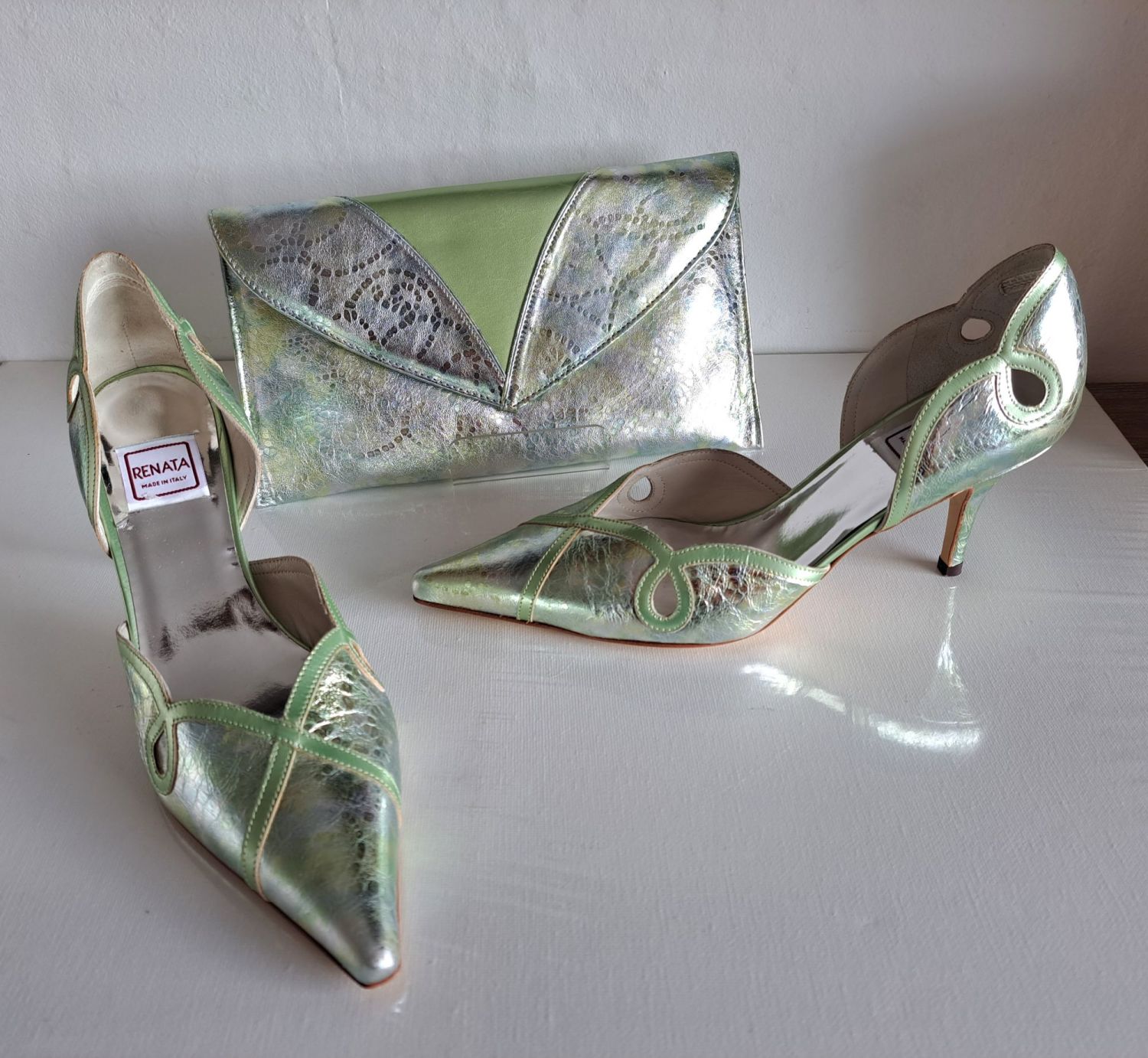 Renata shoes with matching bag for mother bride and special occasions