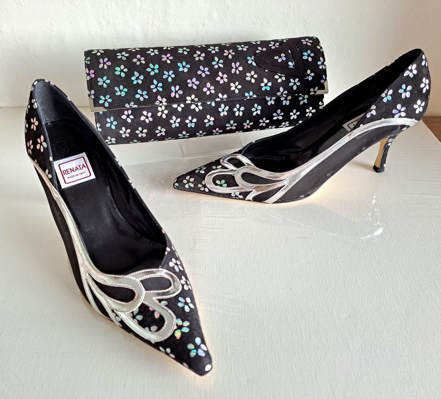 Renata shoes with matching bag for mother bride and special occasions