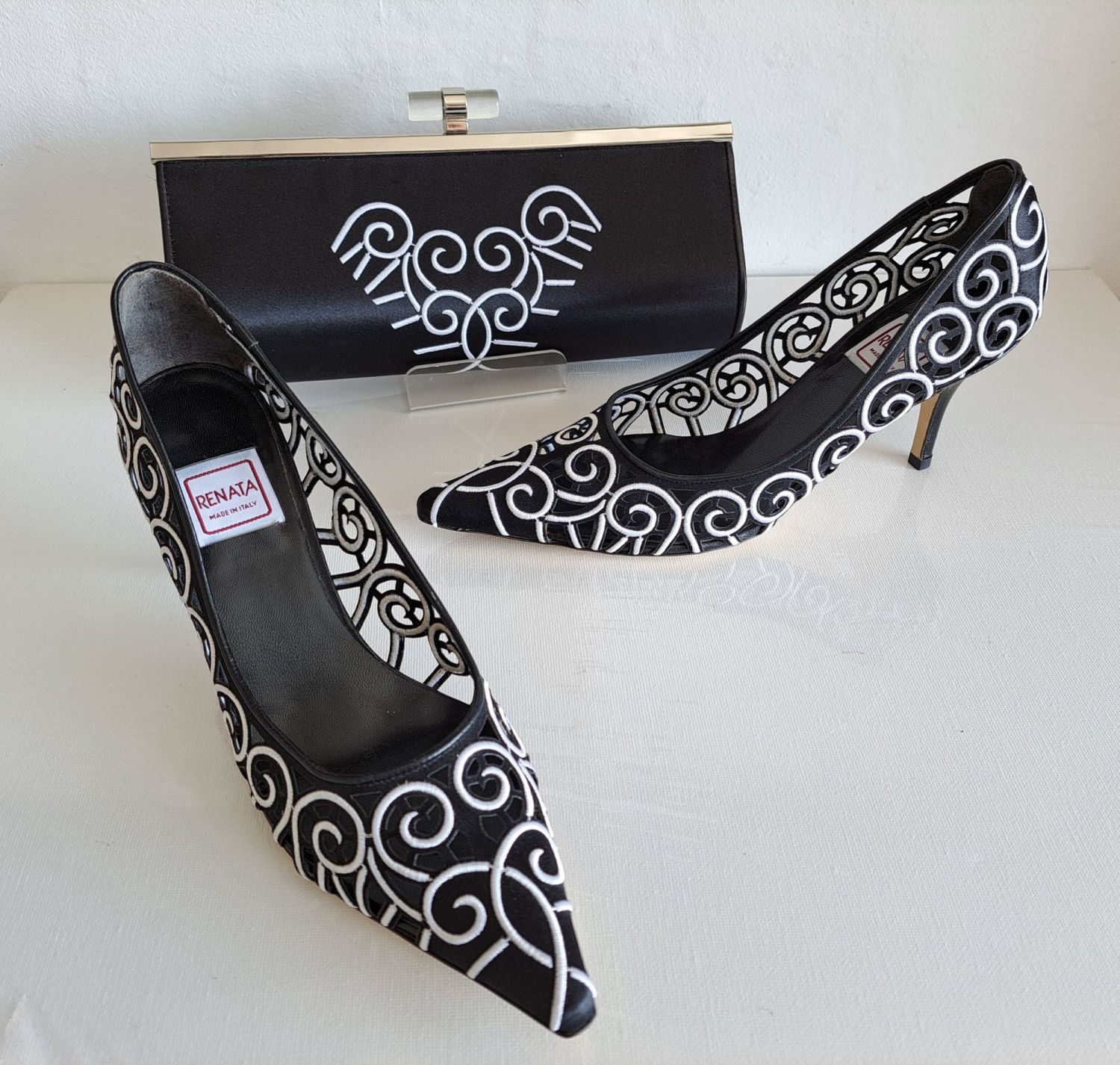 Renata shoes with matching bag for mother bride and special occasions