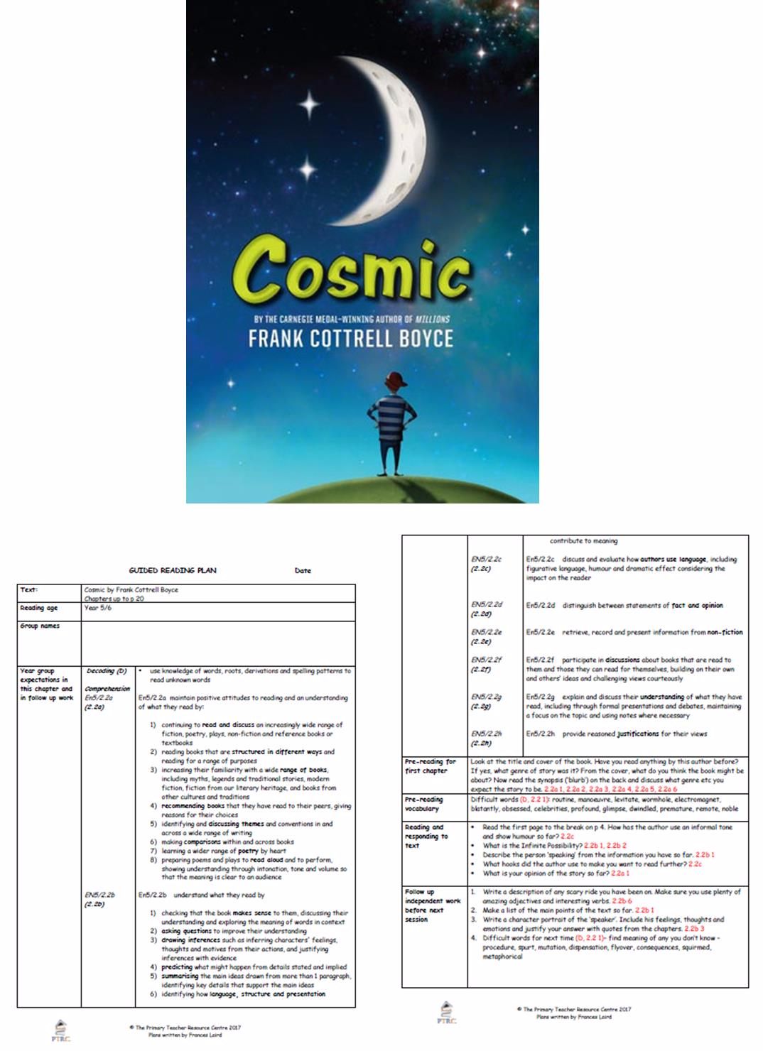 Guided Reading Plans - Cosmic