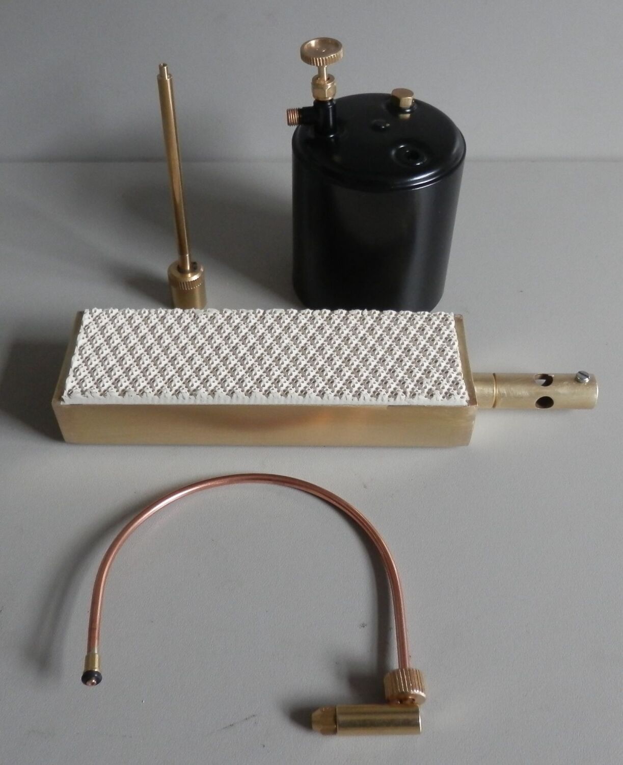 DELUXE ALL BRASS LARGE BURNER SET FOR STUART 504 501 & 500 BOILERS