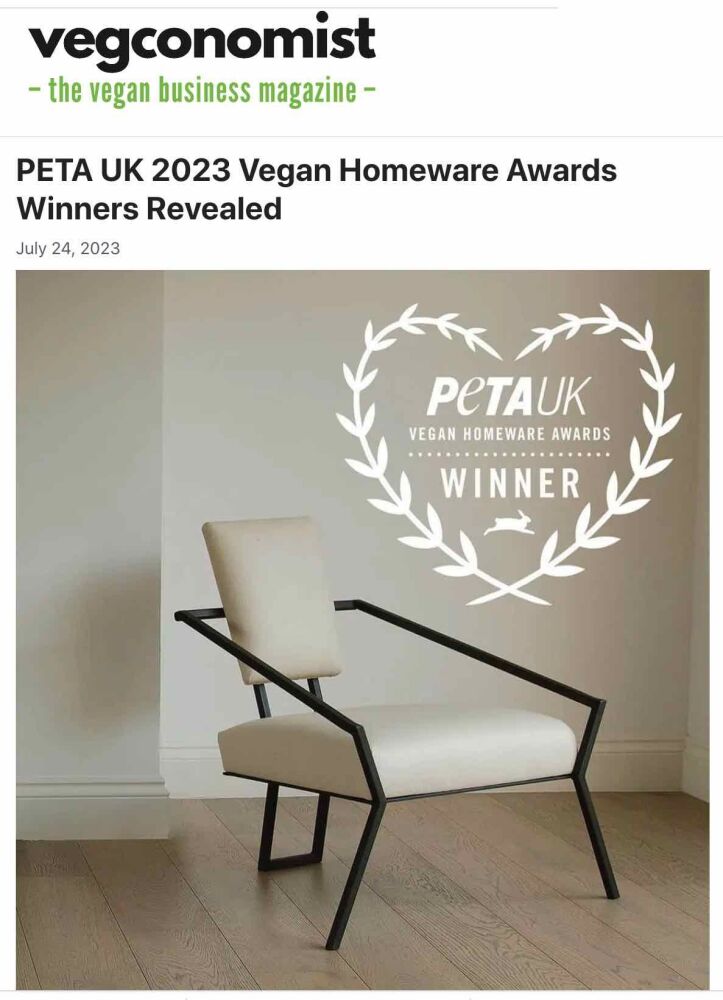 I'm this year's winner of the PETA Compassionate Designer award