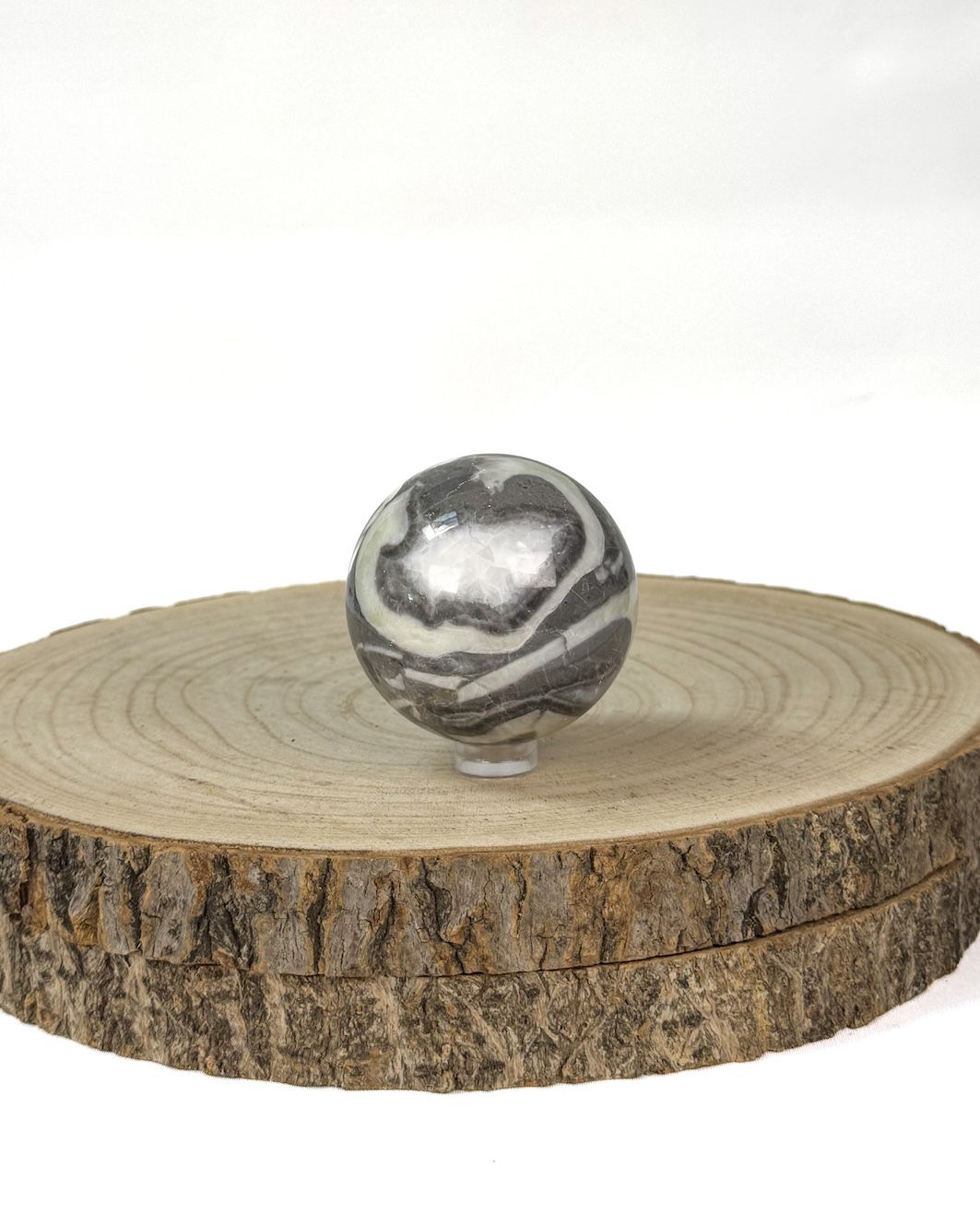Shell Jasper Sphere