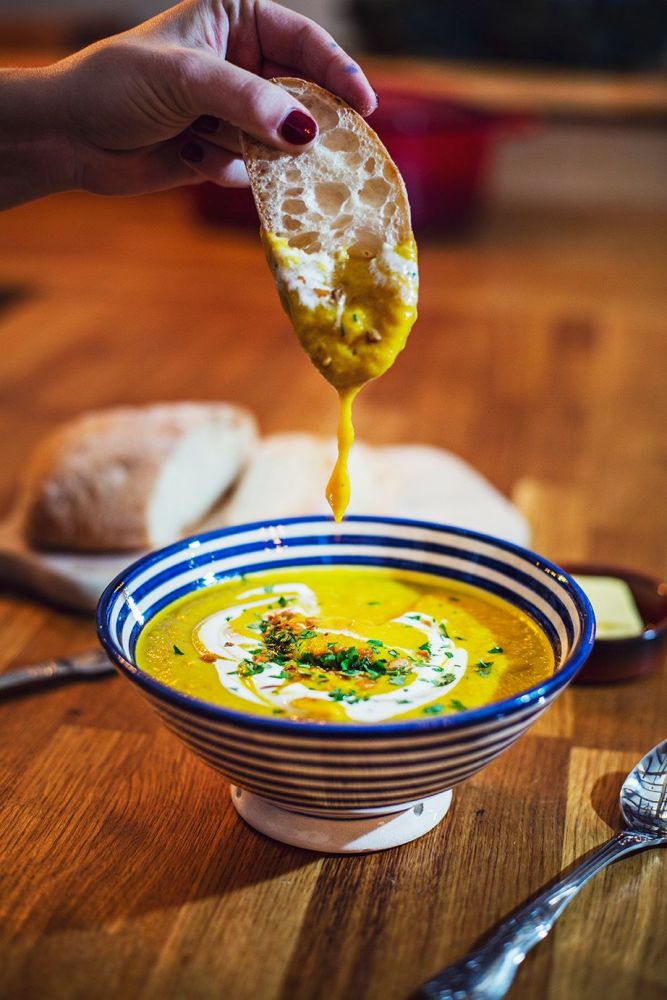Spiced Parsnip and Celeriac Soup