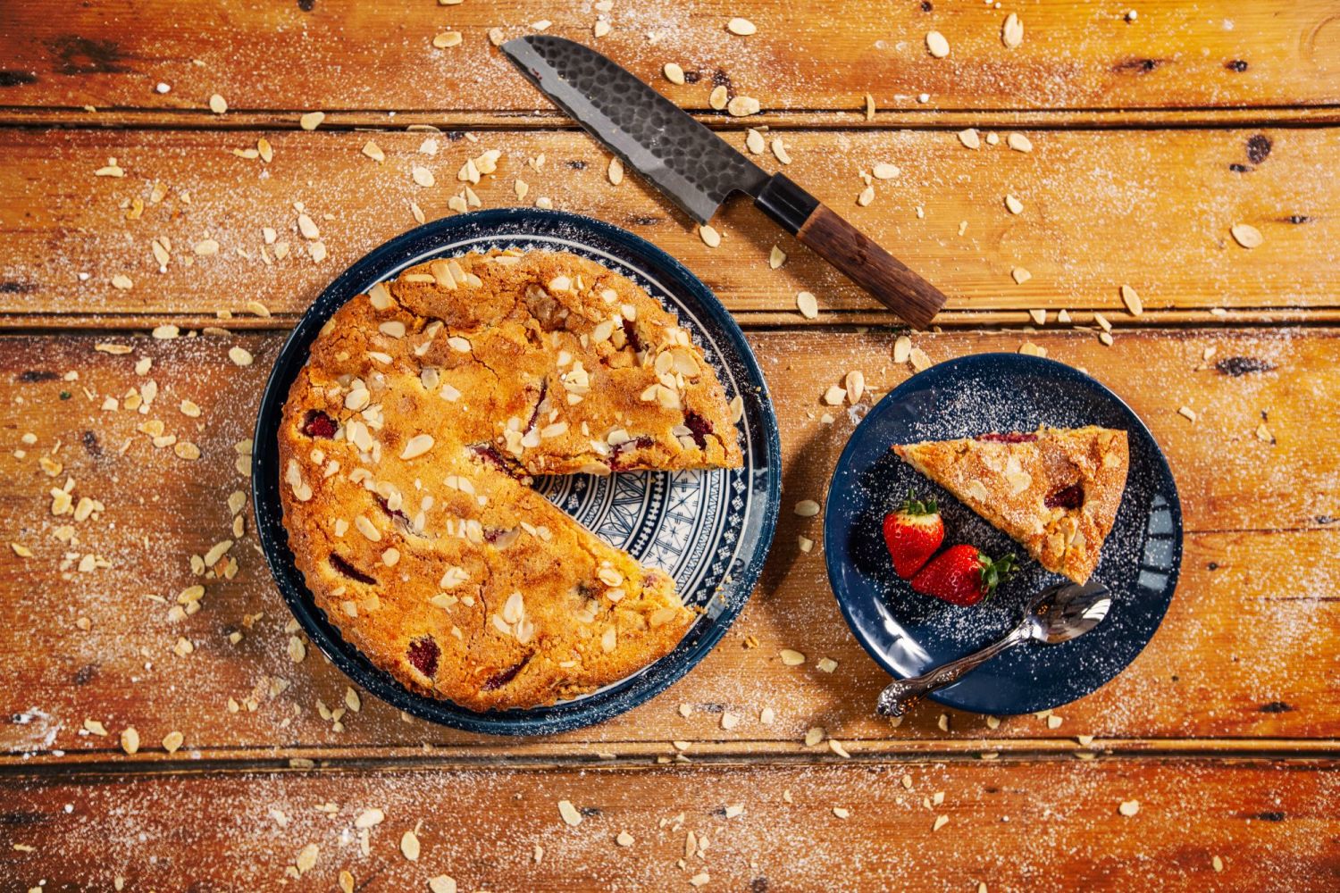 Strawberry & Almond Tart