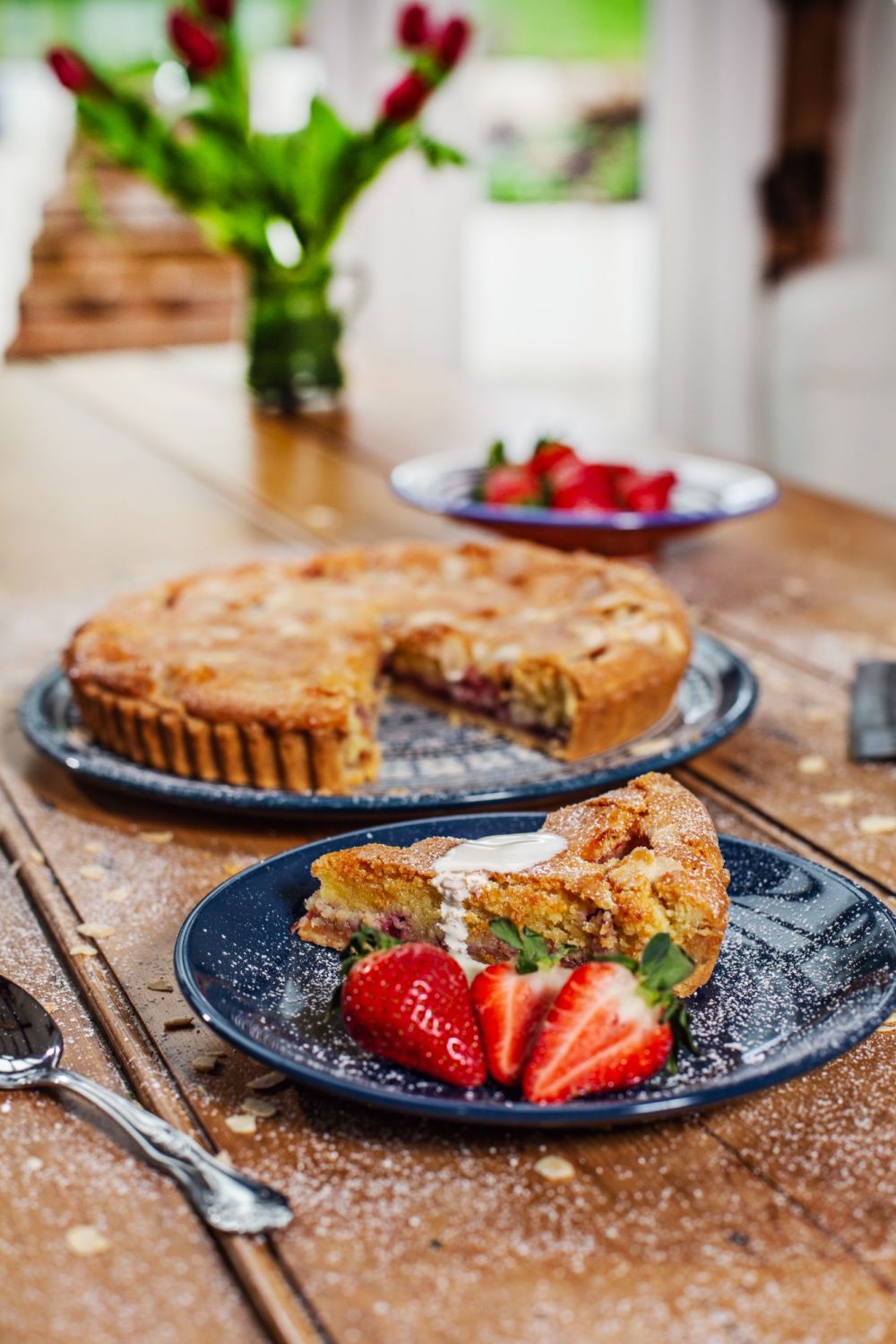 Strawberry & Almond Tart