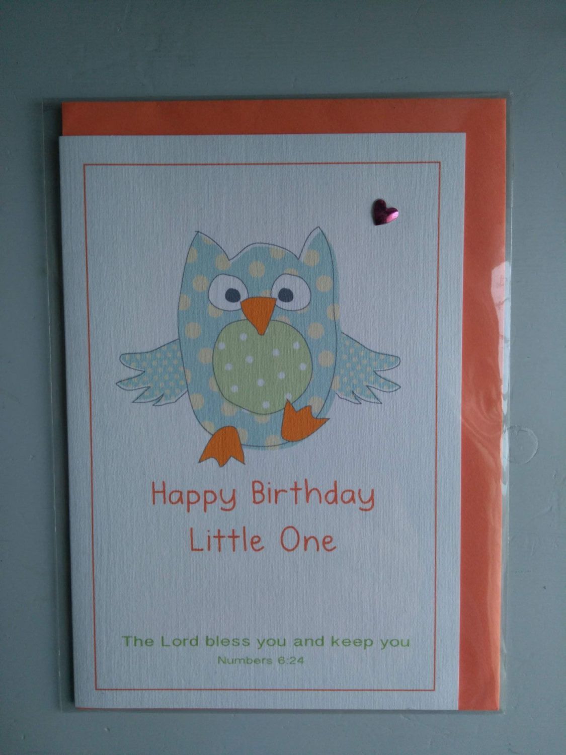 Happy Birthday Little One (Orange)**