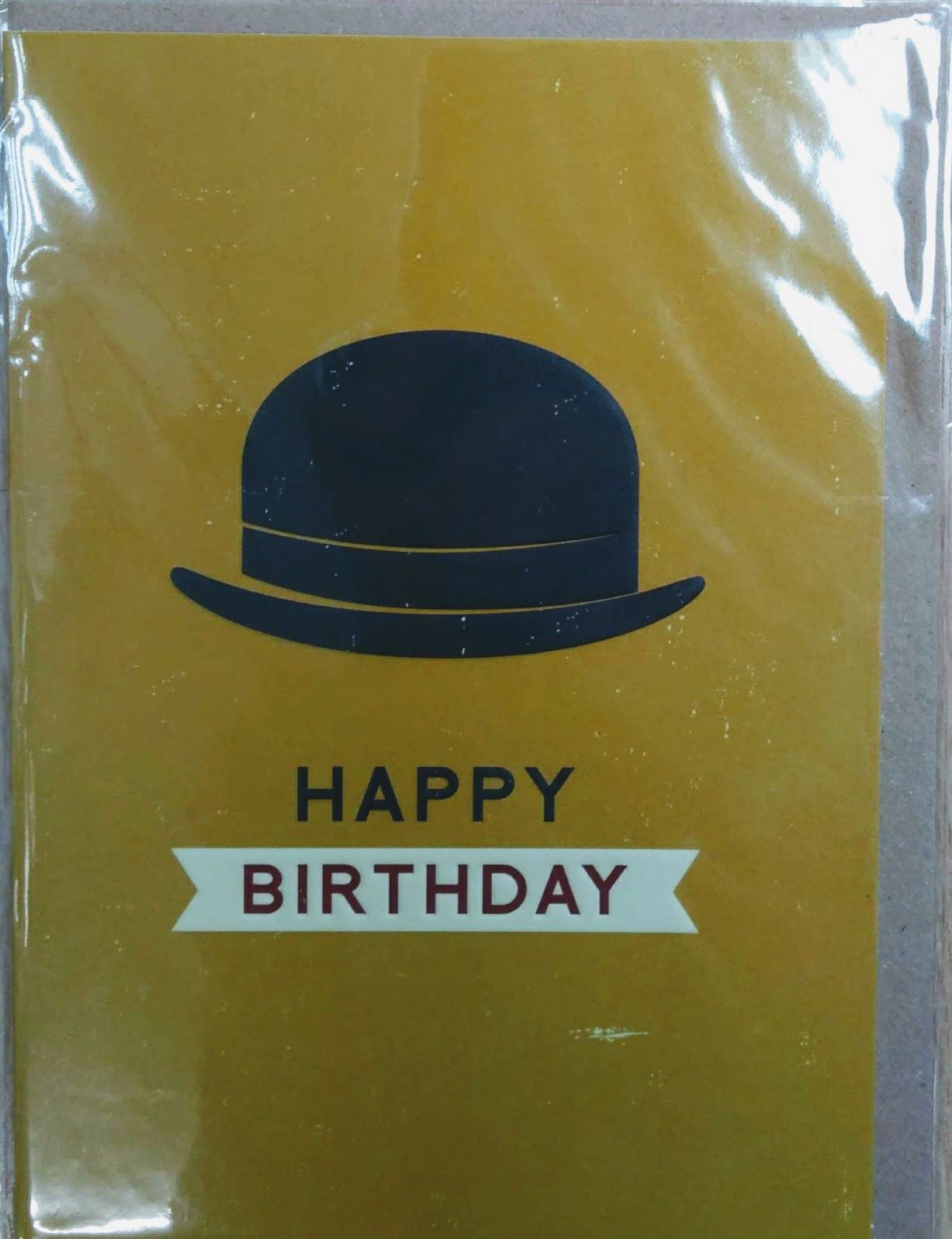 Birthday Card- Bowler Hat**