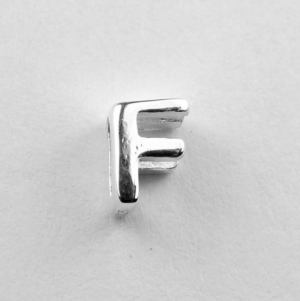 Sterling silver "F" pendants necklaces | Glasstreats09